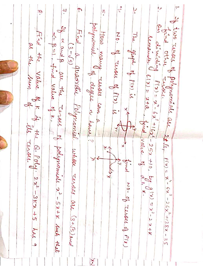 Maths Polynomial Assignment Pdf