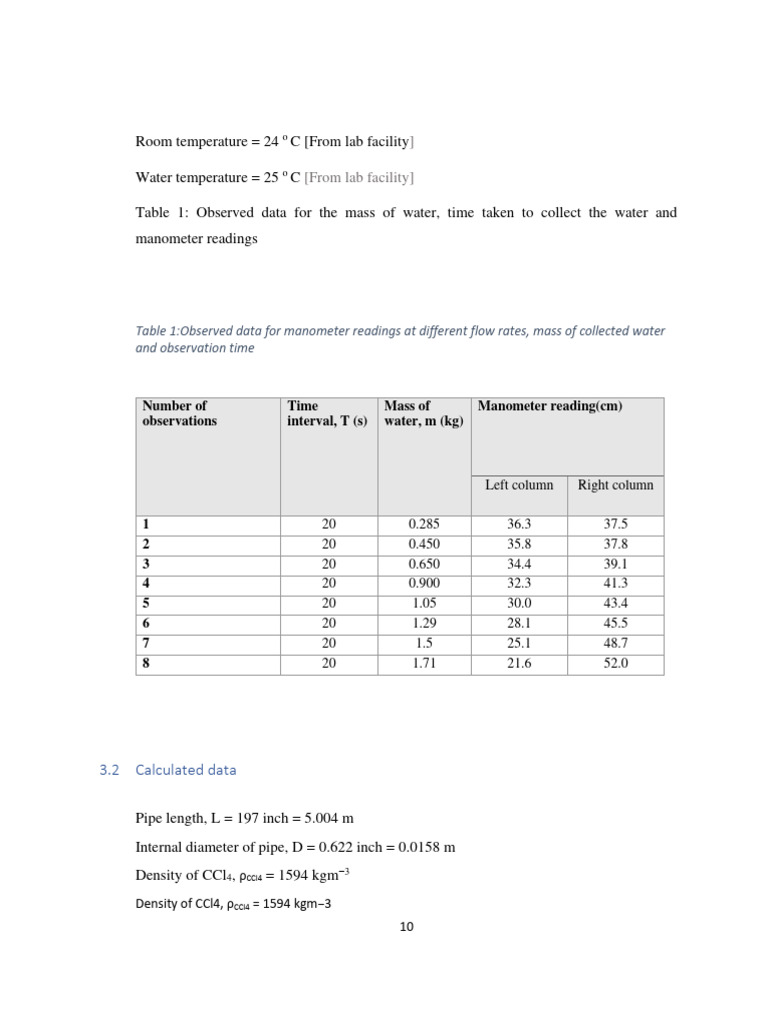 Frictional Loss in Straight Pipe - 14-21 | PDF | Fluid Dynamics | Viscosity