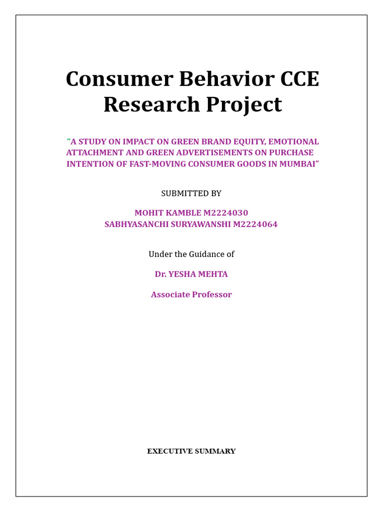 Consumer Behavior CCE | PDF | Consumer Behaviour | Sampling (Statistics)