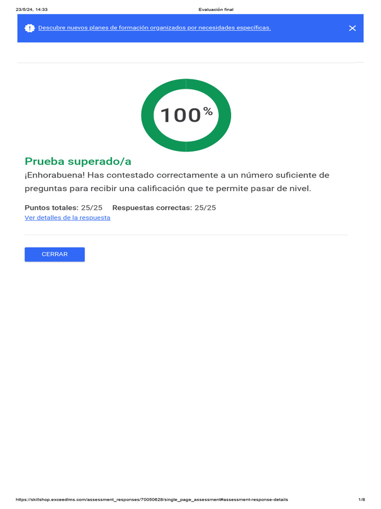 Evaluación Final 1-2 Curso Google Activate HTML y Css | Descargar gratis PDF | Red mundial ...