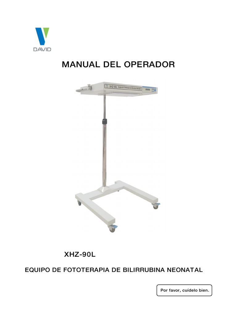 Manual Fototerapia Bilirrubina XHZ-90L | PDF | Hertz | Diodo emisor de luz