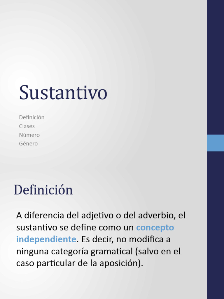 PPT Sustantivo | PDF | Sustantivo | Numero Gramatical