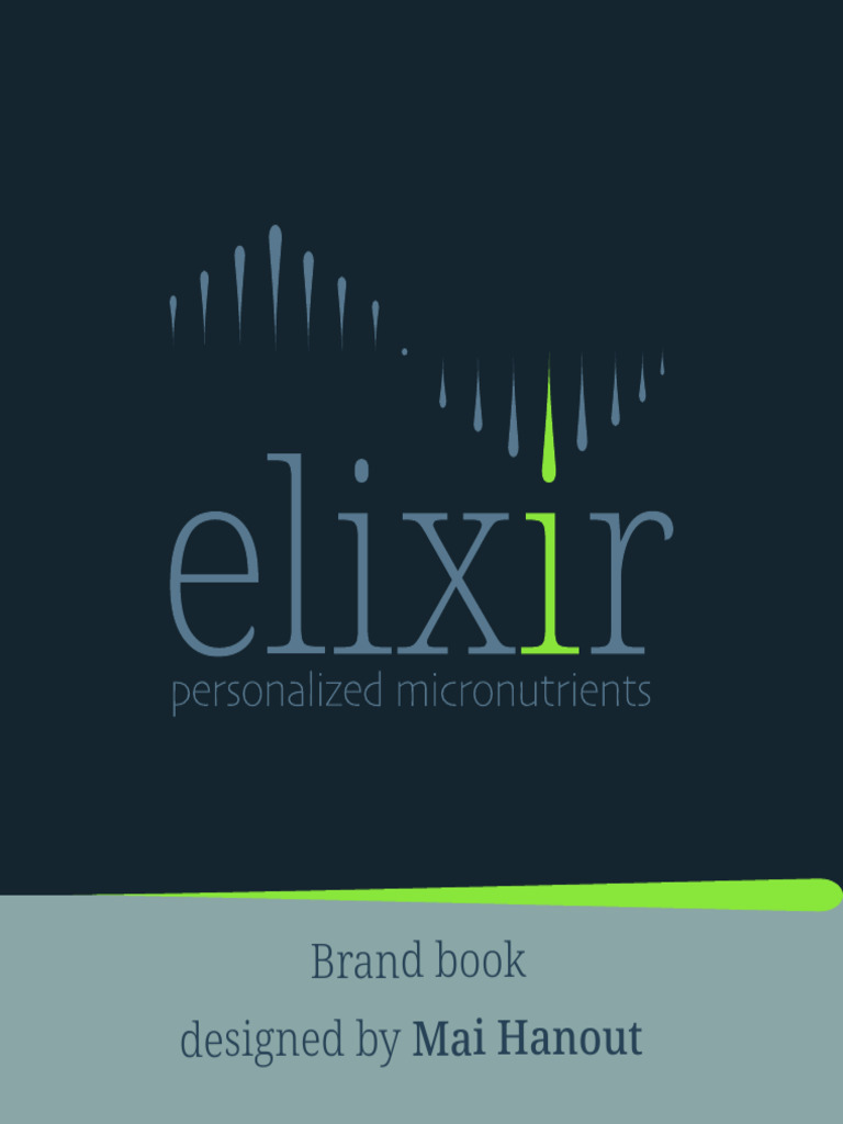 Elixir Brand Book: Personalized Nutrition | PDF | Logos | Typefaces