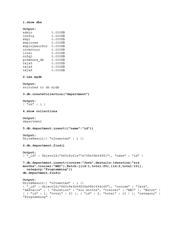 Expt 9 DB | PDF | Computer Engineering | Object (Computer Science)