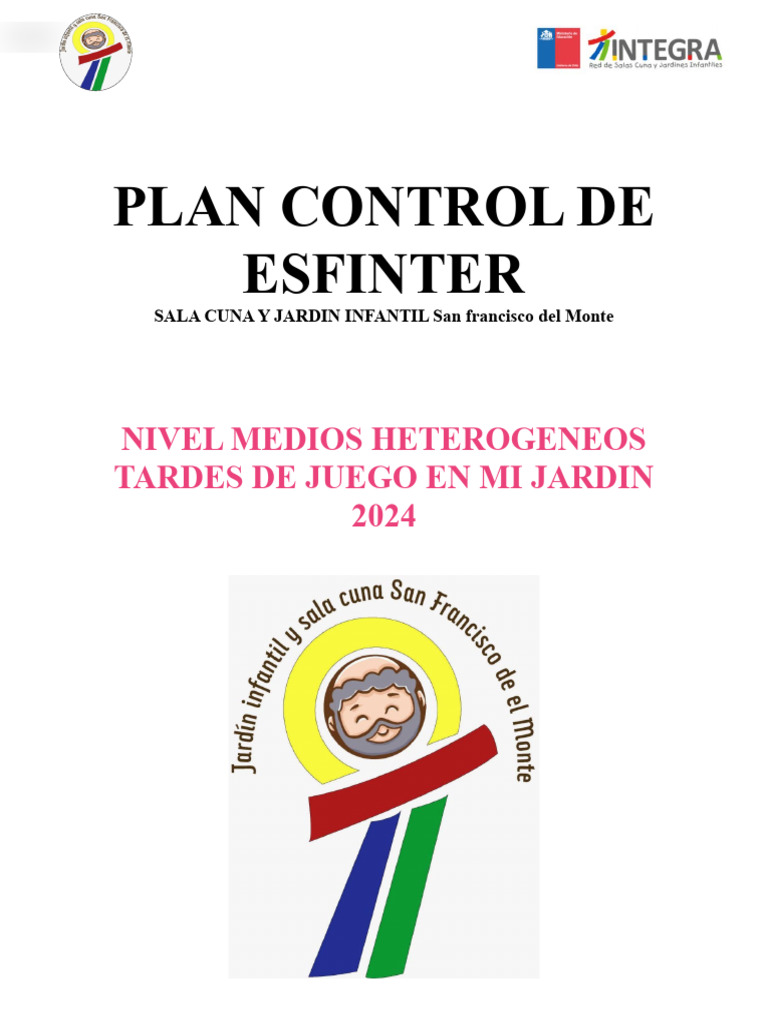Plan Control de Esfinter 2024 | PDF | Aprendizaje | Modificación de ...