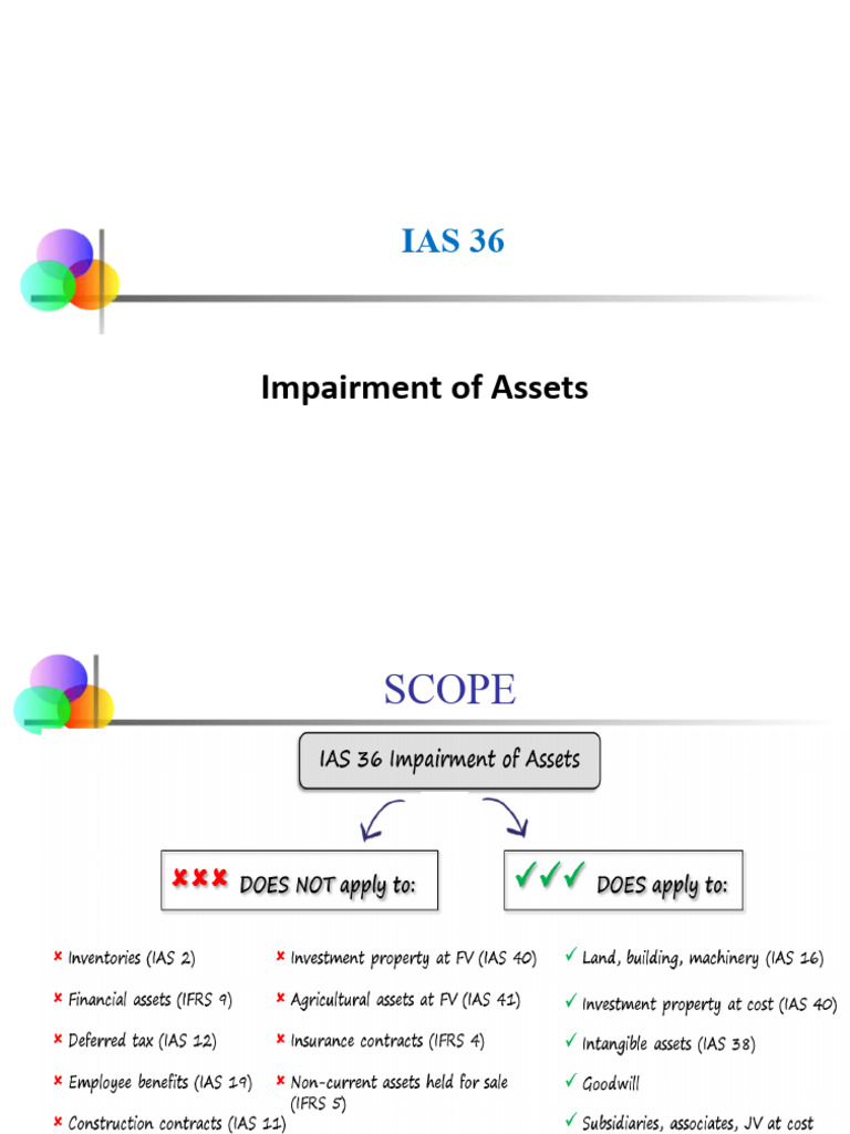 IAS 36 Impairment | PDF | Book Value | Investing