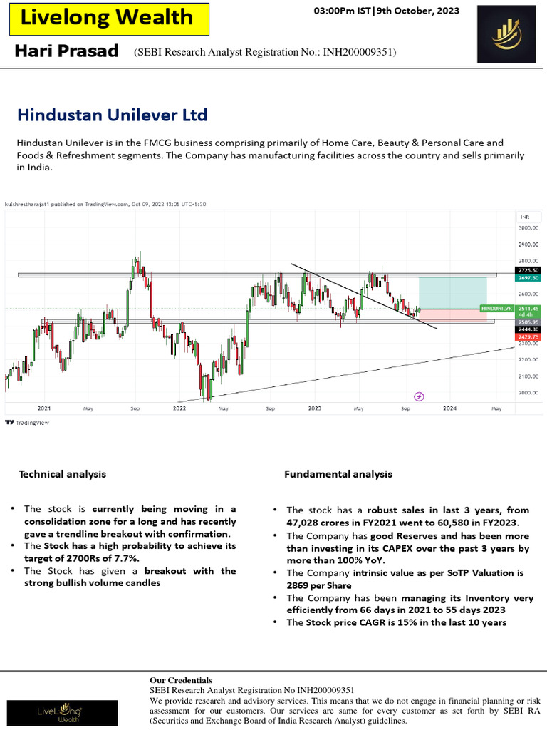 HUL Analysis | PDF