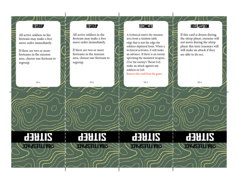 Sitrep cards set 2 | PDF