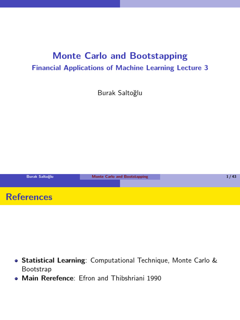 Lecture 3 | Download Free PDF | Bootstrapping (Statistics) | Estimation Theory