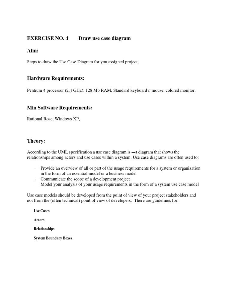 Lab 4 | Download Free PDF | Use Case | Unified Modeling Language