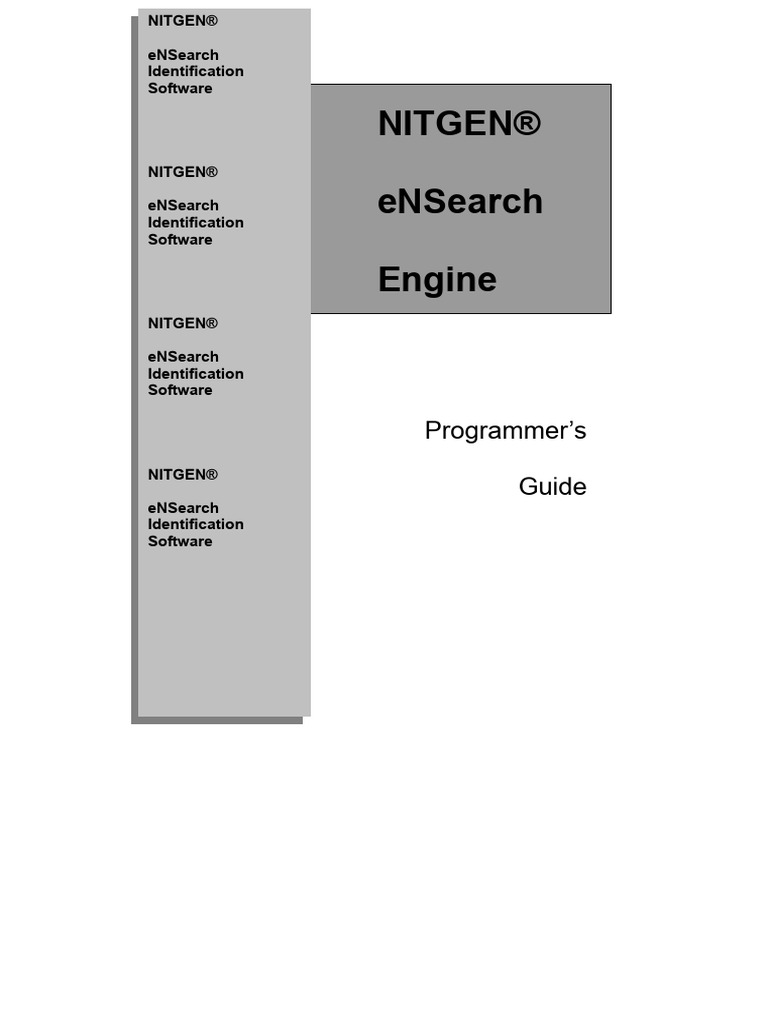 En ENSearch SDK Programmer - S Guide DC1-0030A Rev E | PDF | Parameter (Computer Programming ...