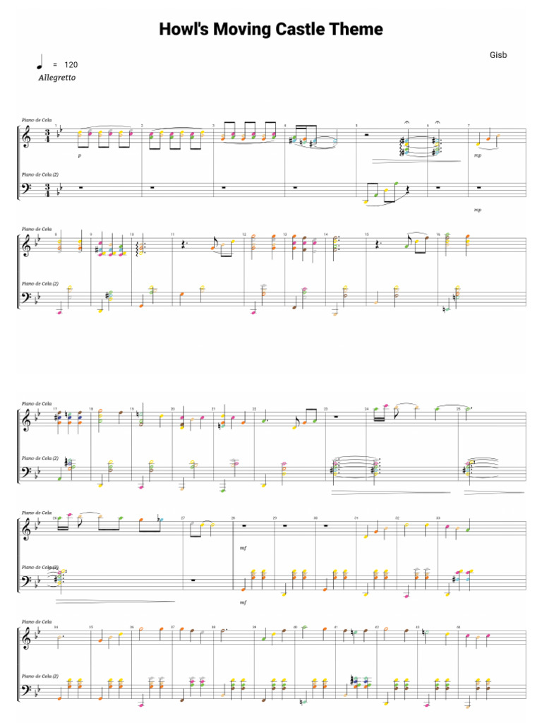 Howl´s Moving Castle Theme | PDF