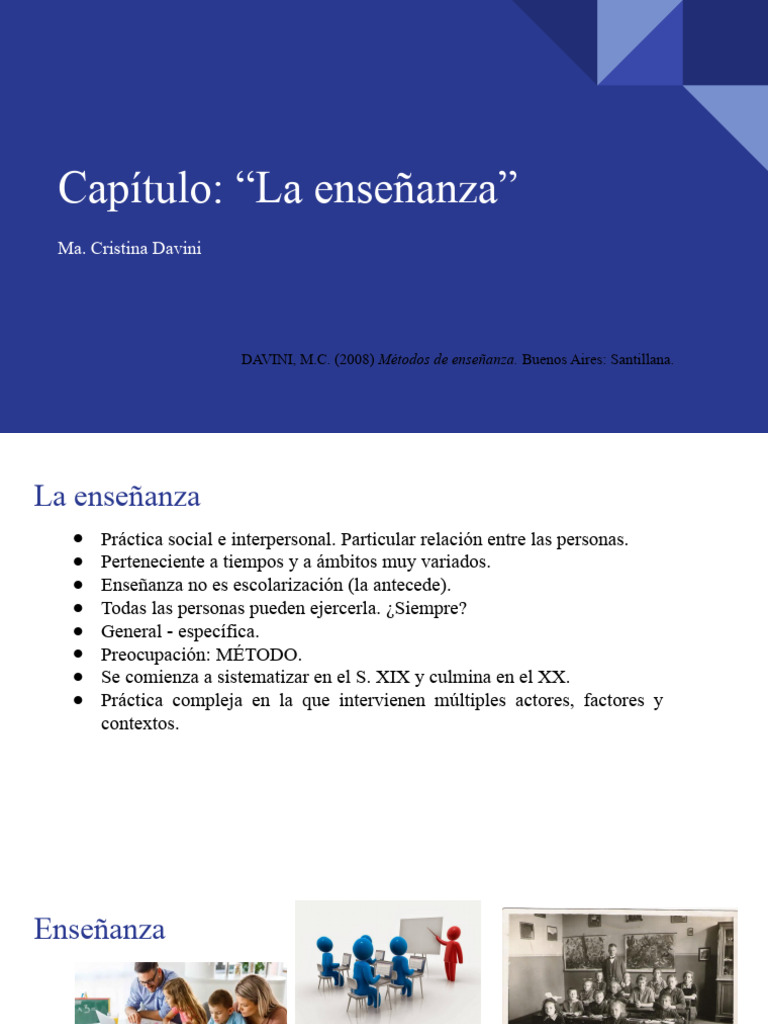 Davini - La Enseñanza (1) | PDF | Enseñando | Aprendizaje