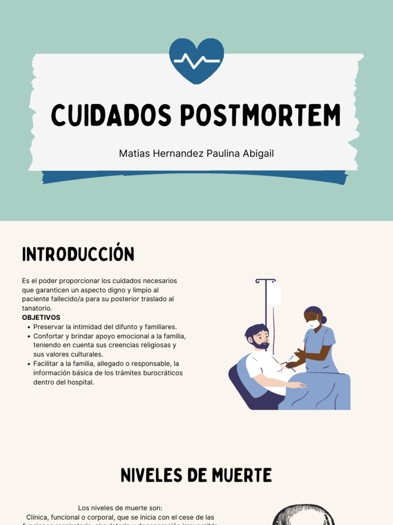 Cuidados Post Mortem - 20240427 - 081621 - 0000 | PDF | Muerte | Cadáver