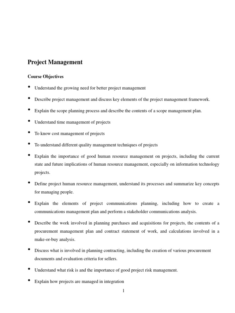 Project Management PPT Word (1) | PDF | Net Present Value | Project Management