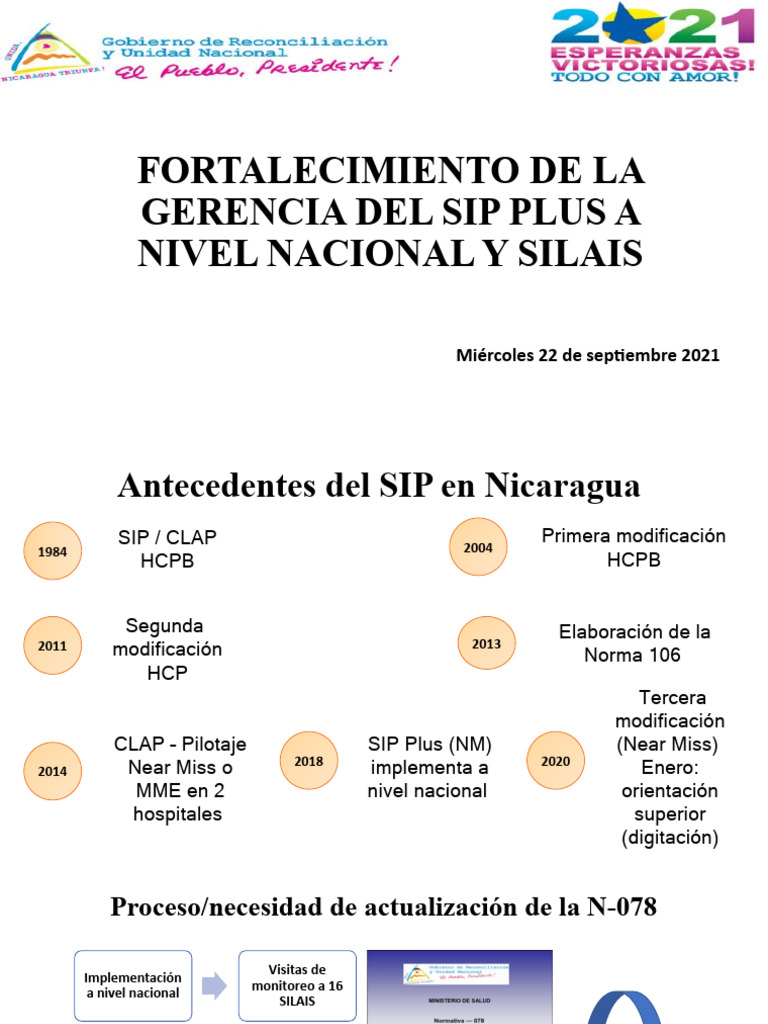 Fortalecimiento del SIP Plus en Nicaragua | PDF | Parto | Reproducción ...