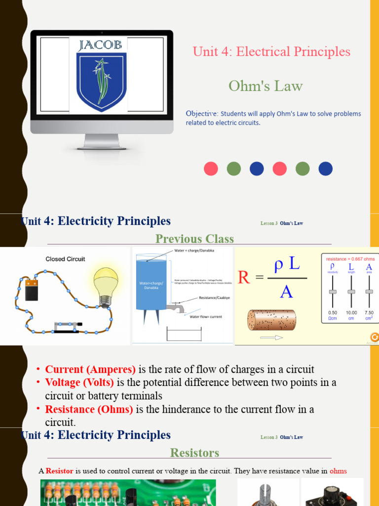 3 - Unit D - G9 | PDF | Voltage | Electrical Resistance And Conductance