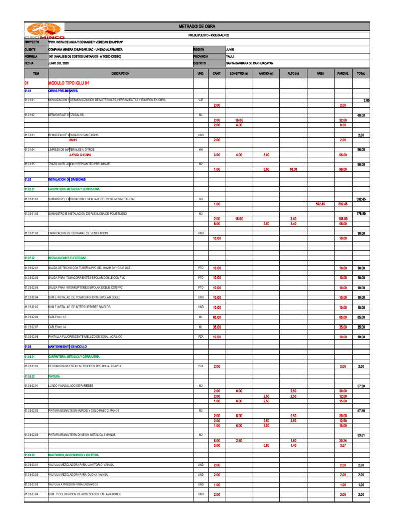 Pro. Insta de Agua y Desague y Veredas en Aptus | PDF | Construcción | Soldadura