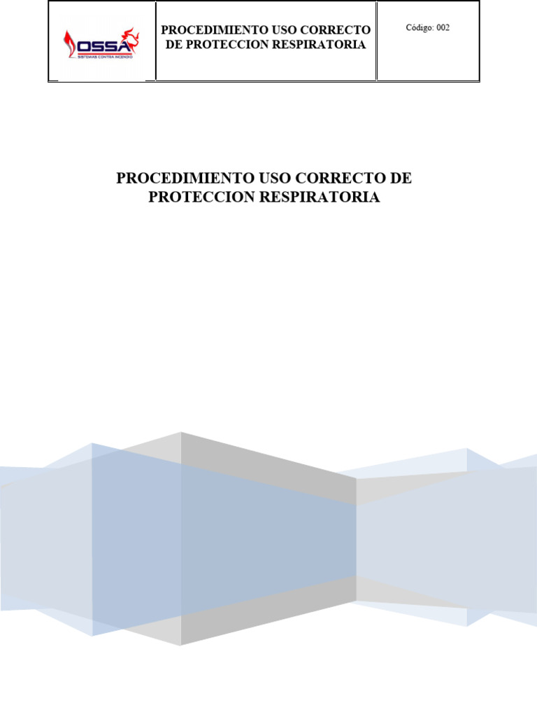 Pts Uso Correcto de Proteccion Respiratoria | PDF