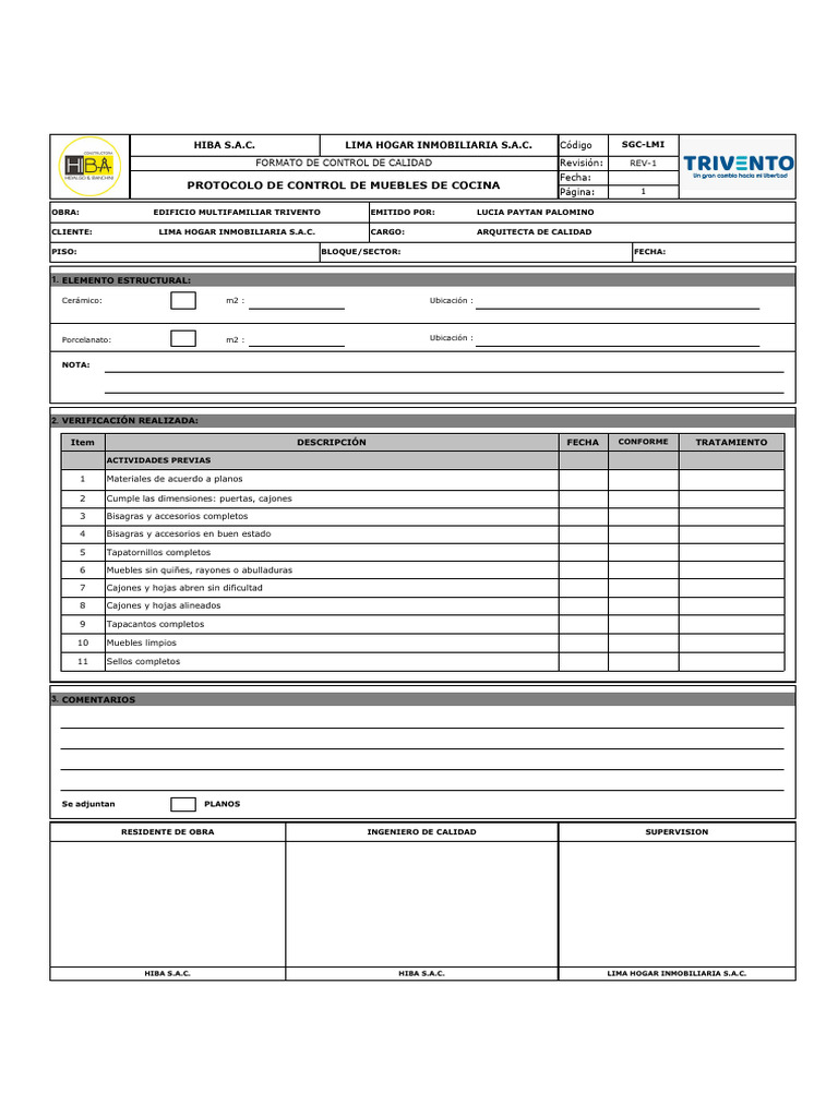 Protocolo de Calidad | PDF
