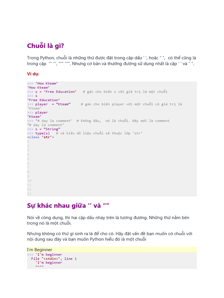 Chu I (String Python) | PDF