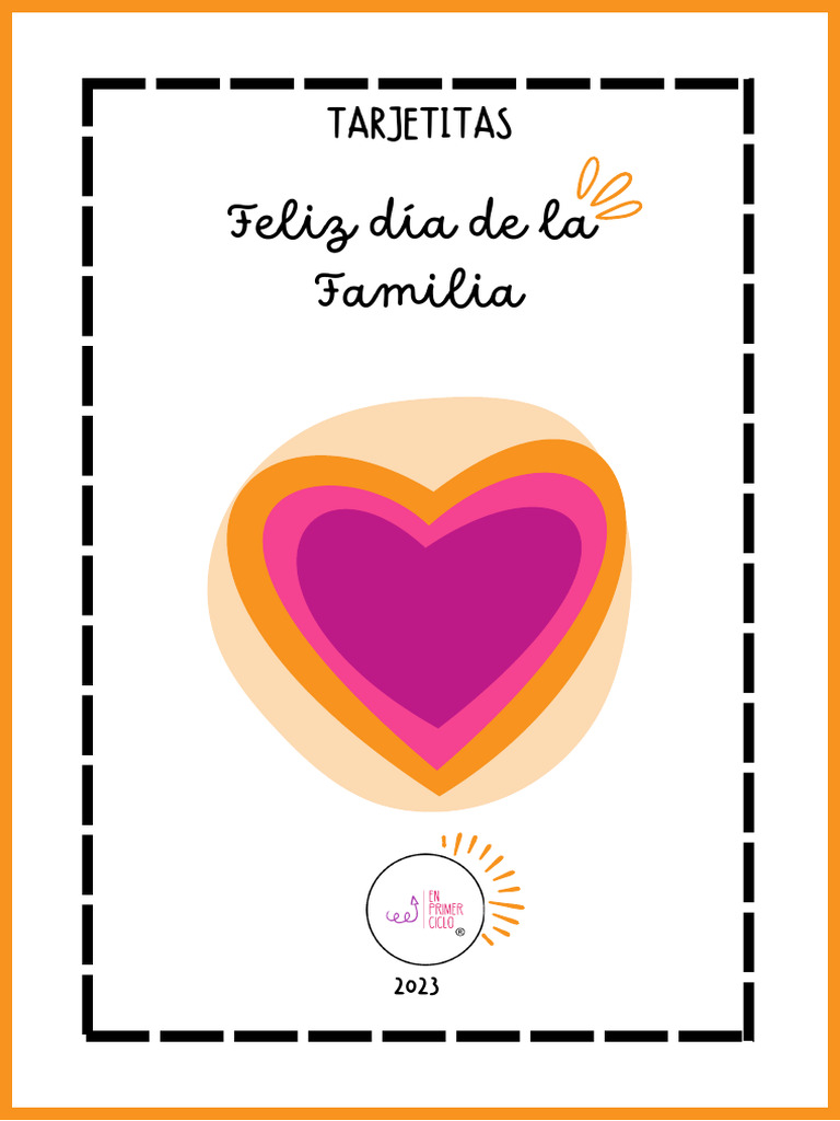 Tarjetas Gratuitas Día de la Familia 2023 | PDF