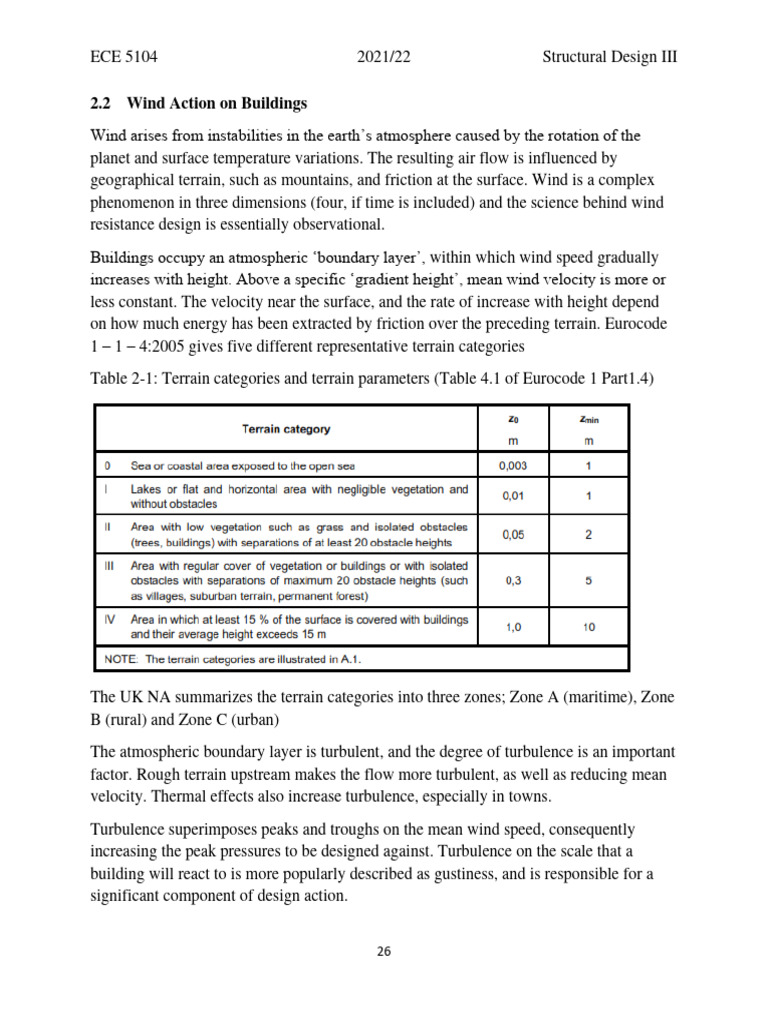 Wind Action on Building Structures | PDF | Wound | Turbulence
