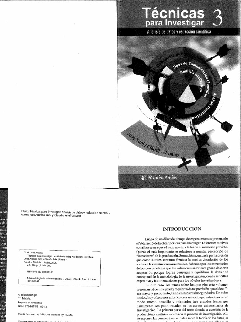 Tecnicas para Investigar 3 Yuni Urbano | PDF