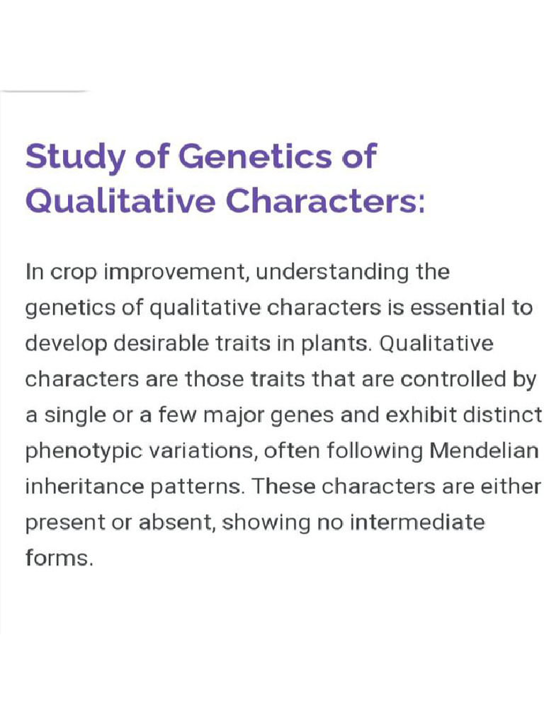 Qualitative Inheritance | PDF