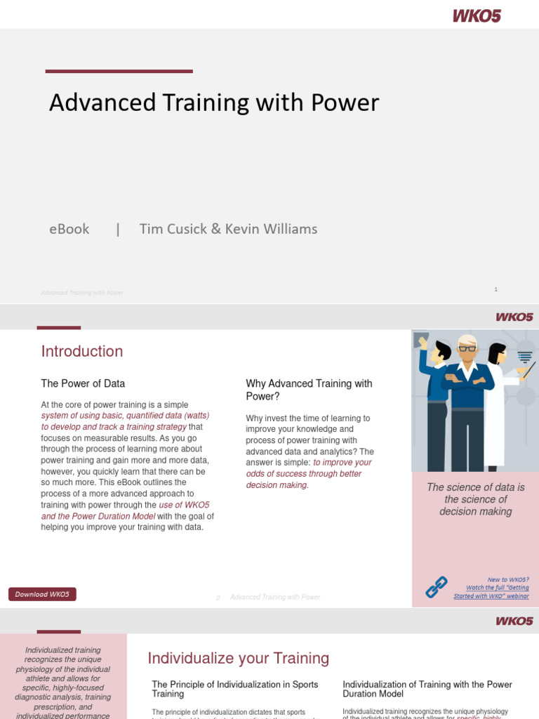 Advanced Training With Power and WKO | PDF | Analytics | Mathematical Model