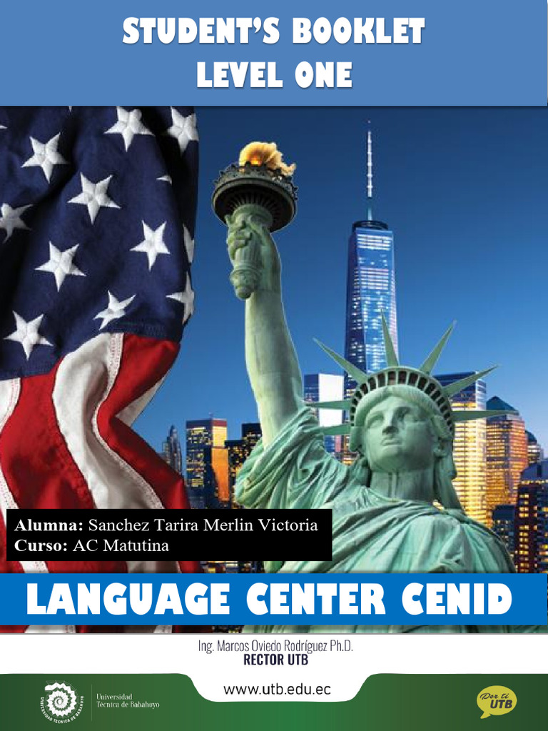 Booklet Level 1 Sanchez Tarira M | PDF | Subject (Grammar) | English ...