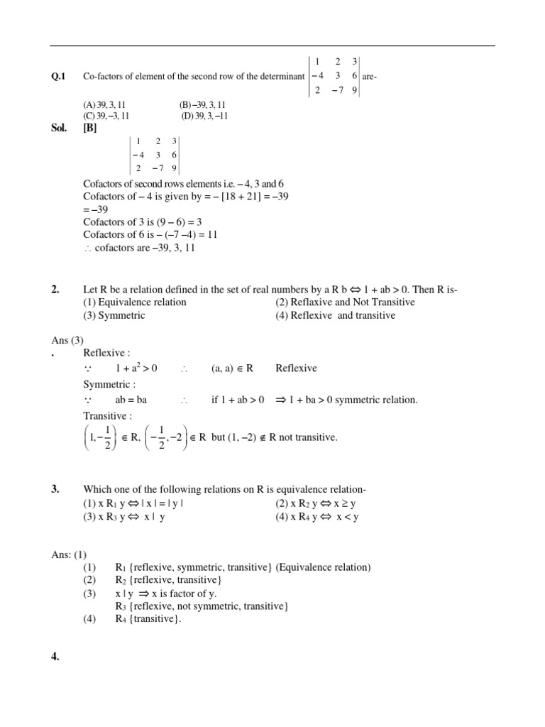oRT Test | PDF | Mathematical Relations | Functions And Mappings