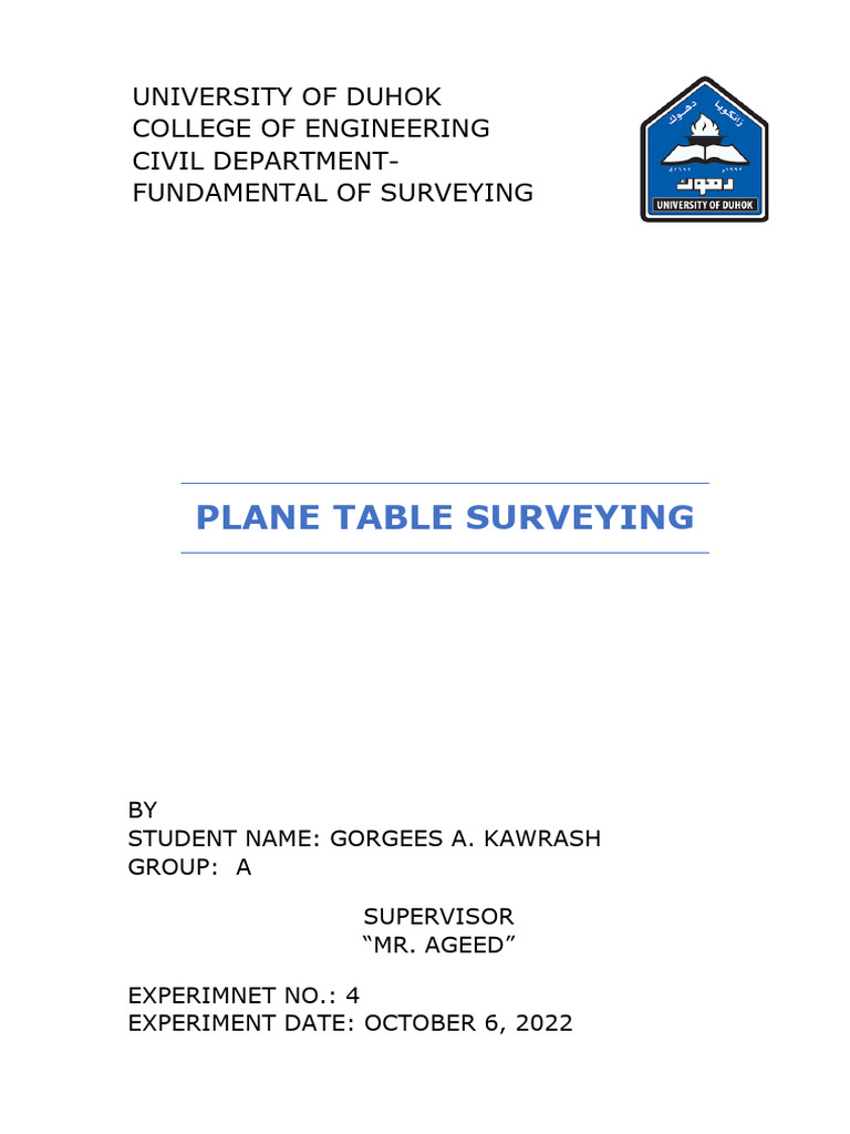 PLANE TABLE SURVEYING | PDF | Surveying | Compass