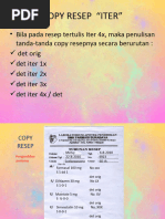 Cara Penulisan Copy Resep Dan Etiket | PDF