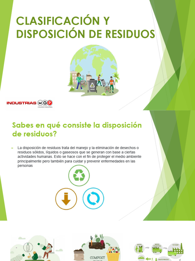 Clasificacion y Dispocision de Residuos | PDF | Residuos | Reciclaje