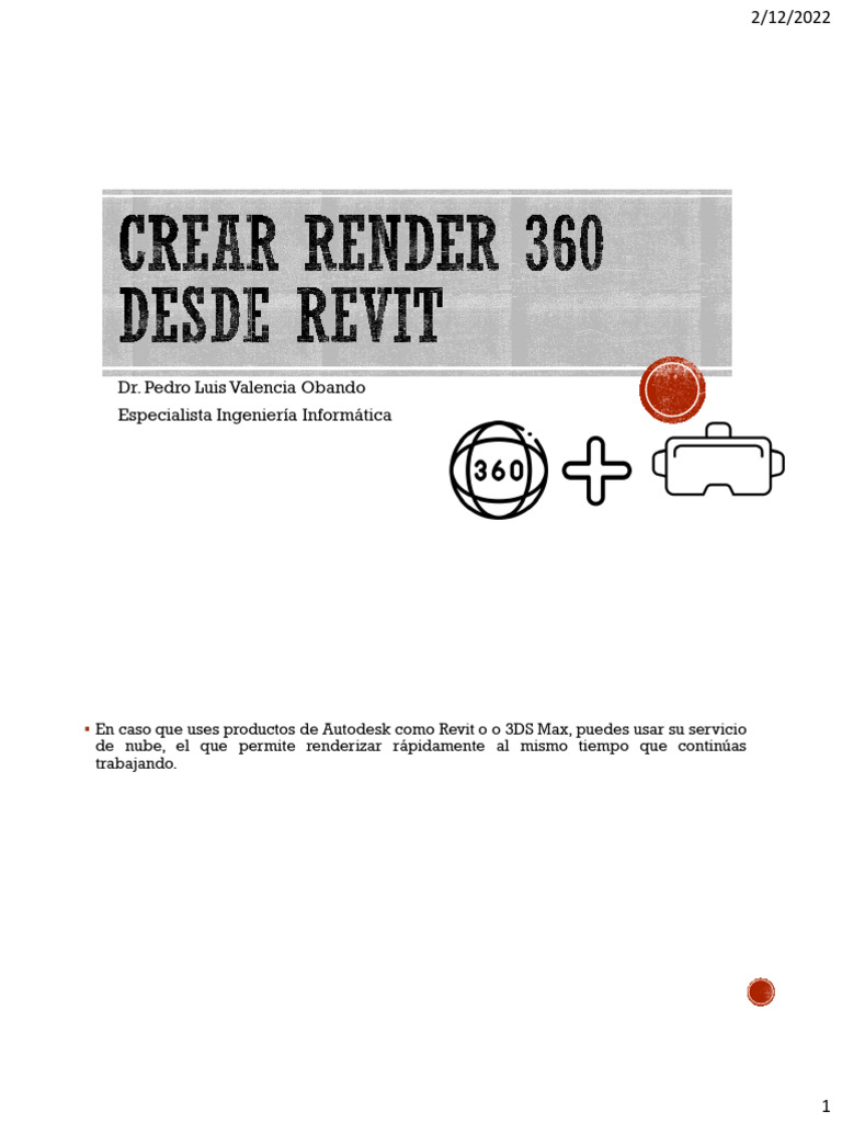 Crear Render 360 Desde Revit A360 | PDF | Autodesk Revit | Realidad virtual