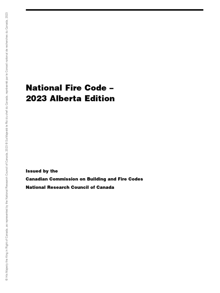 2023NFCAE-V1 National Fire Code2023 Alberta Edition | PDF | Fire Safety