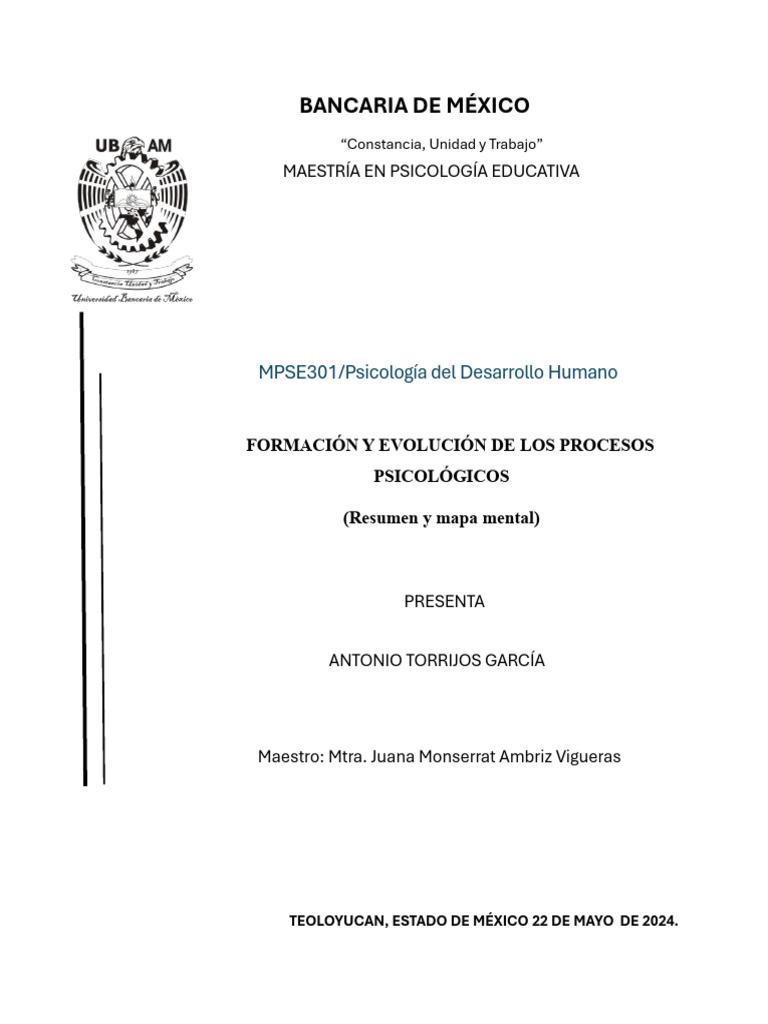 Formación y Evolucion de Los Procesos Psicológicos | PDF | Sicología | Las emociones