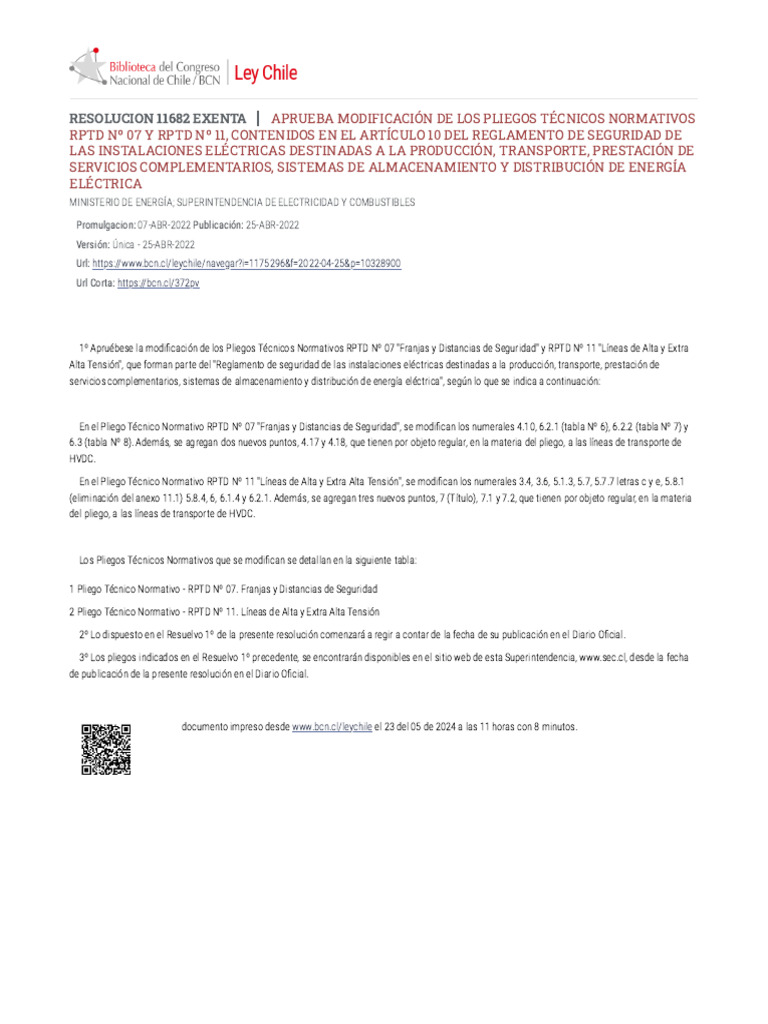 Resolucion 11682 Exenta | PDF