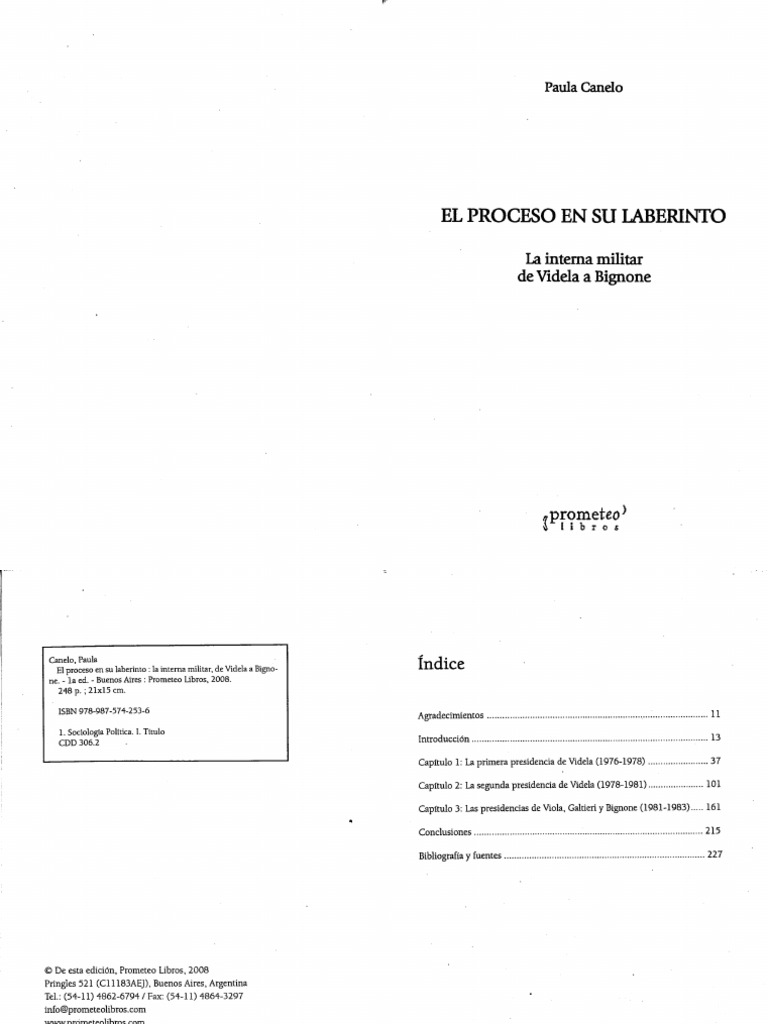 Canelo - El Proceso en Su Laberinto | PDF | Ciencias Políticas
