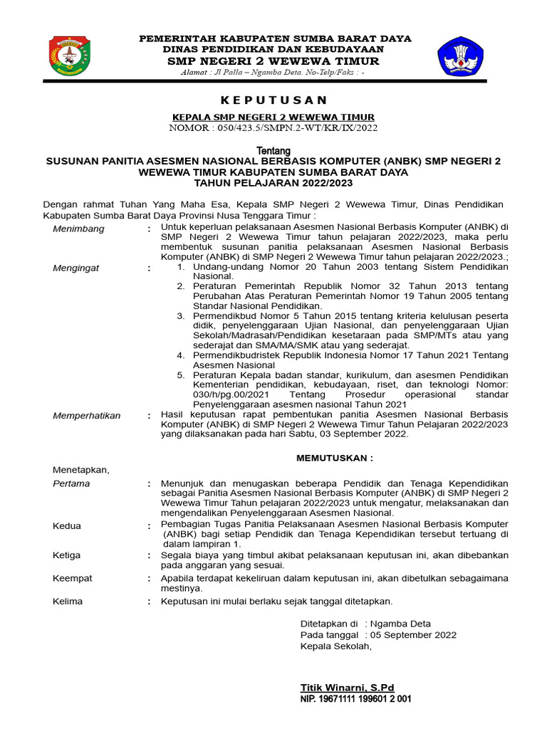 4 SK Panitia Anbk TP 2022 2023 | PDF