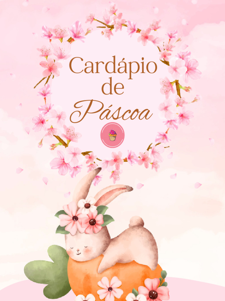 Cardápio de Páscoa Personalizável | PDF | Chocolate | Lanche