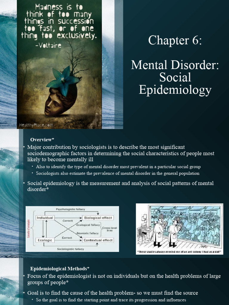 Chapter 6 Social Epidemiology | PDF | Diagnostic And Statistical Manual ...