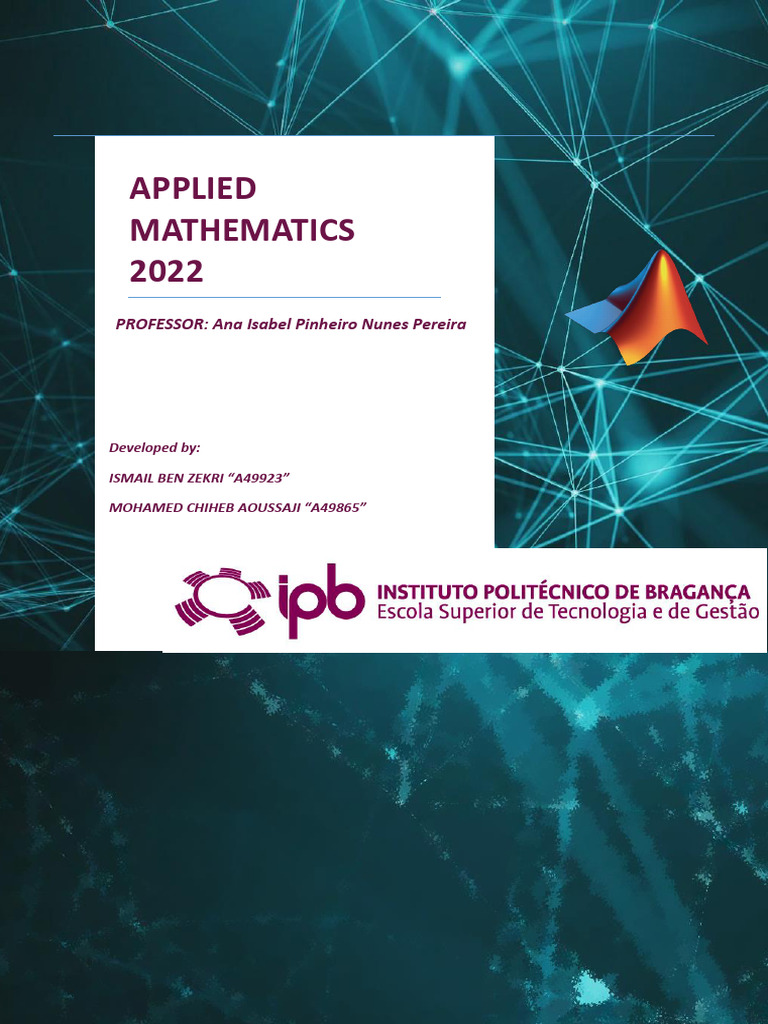 Work 1 Matlab Chiheb Ismail Final Report | PDF | Mathematical Optimization | Mathematics Of ...