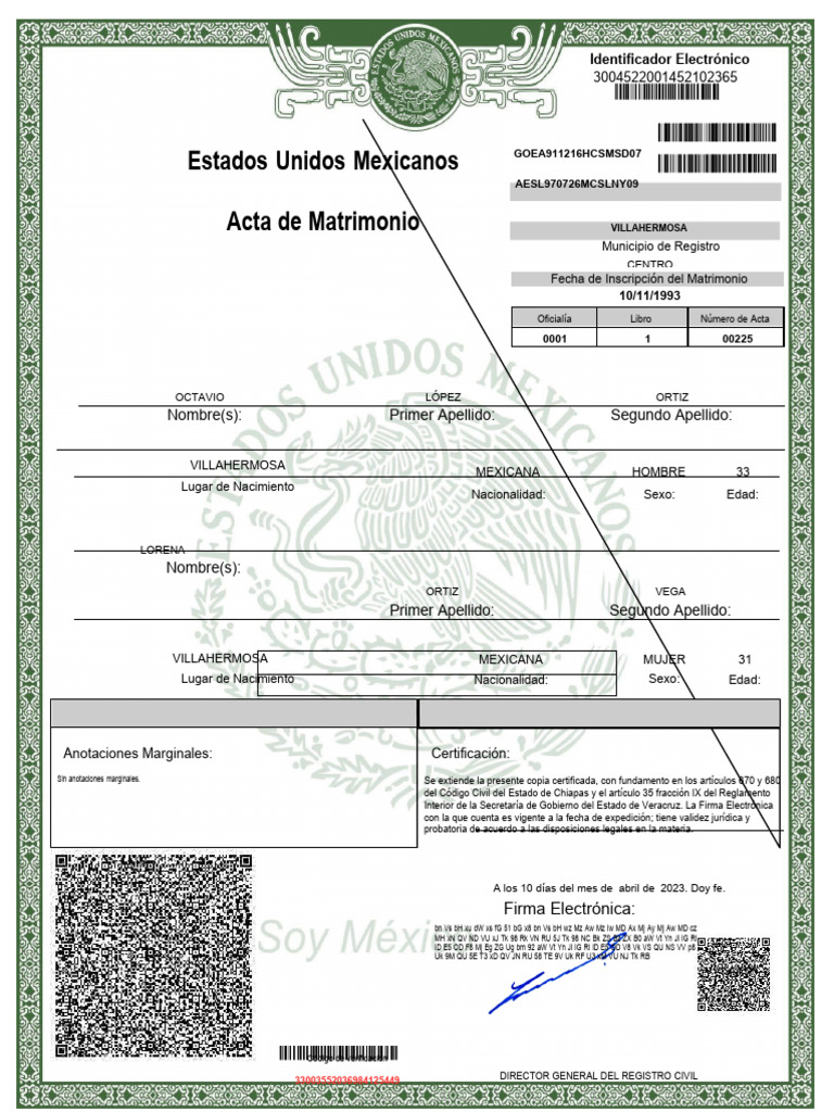 Acta de Matrimonio Editable | PDF | Aplicaciones de la criptografía | Control de acceso