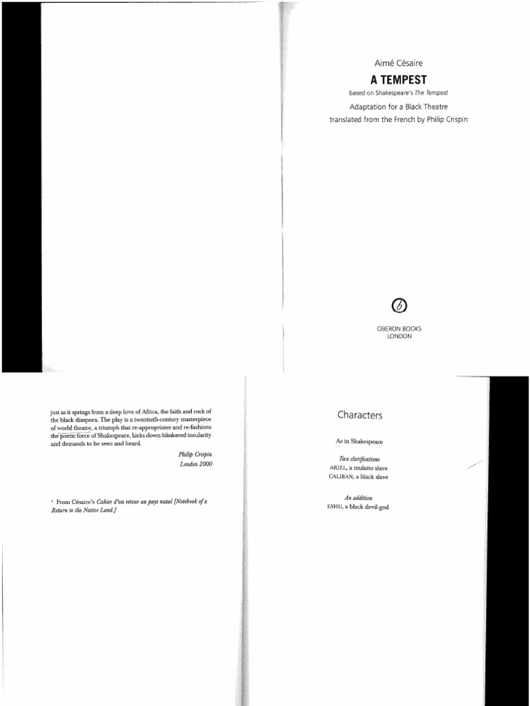 Césaire A Tempest | PDF