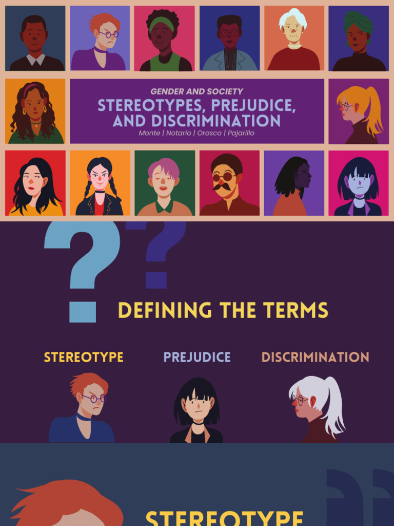 G6 - Stereotype Prejudice Discrimination | PDF | Stereotypes | Prejudices