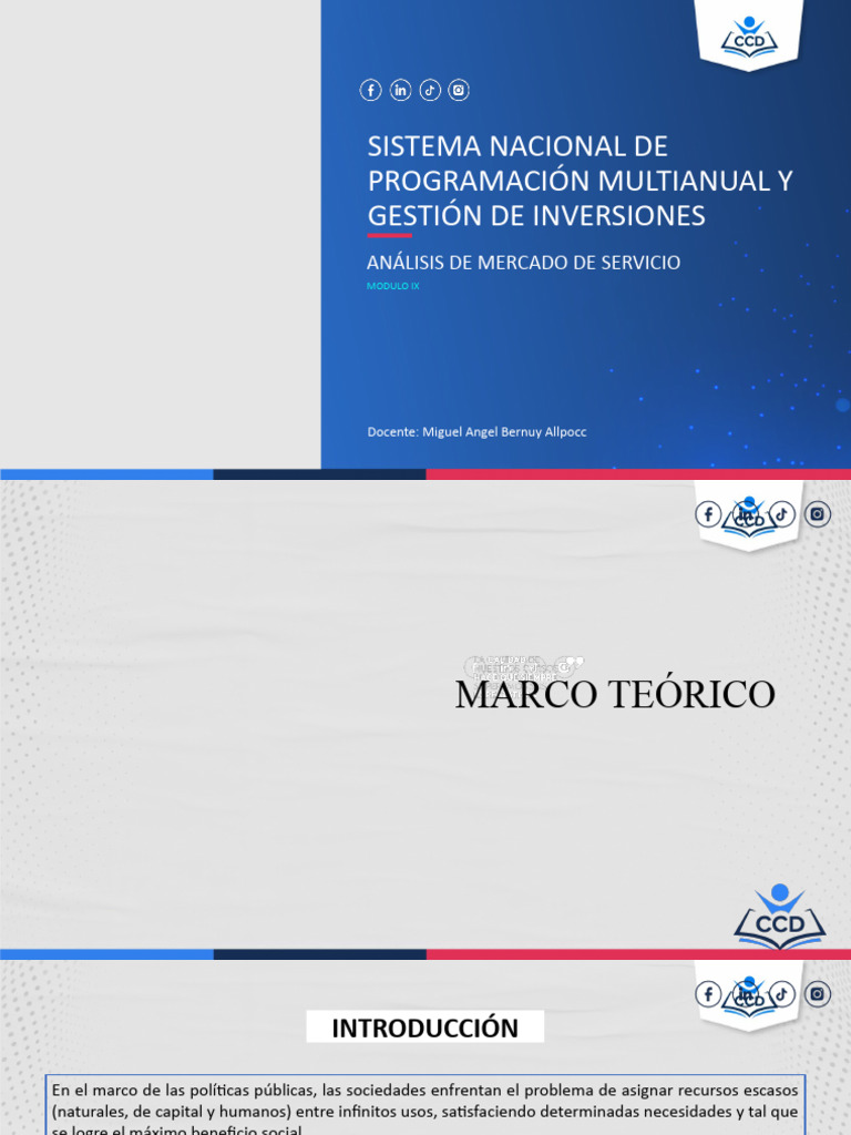 CCD 2024 - IX - Análisis de Mercado - MODULO IX | PDF | Mercado ...