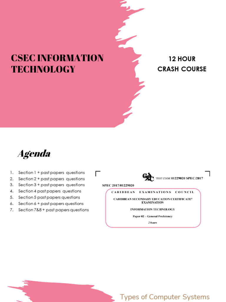 Csec Information Technology | PDF | World Wide Web | Internet & Web