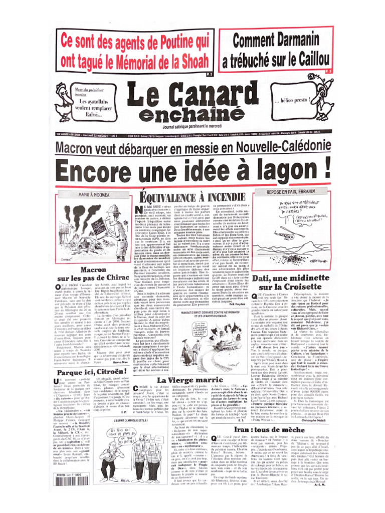 Le Canard Enchaîné - 22.05.2024 | PDF